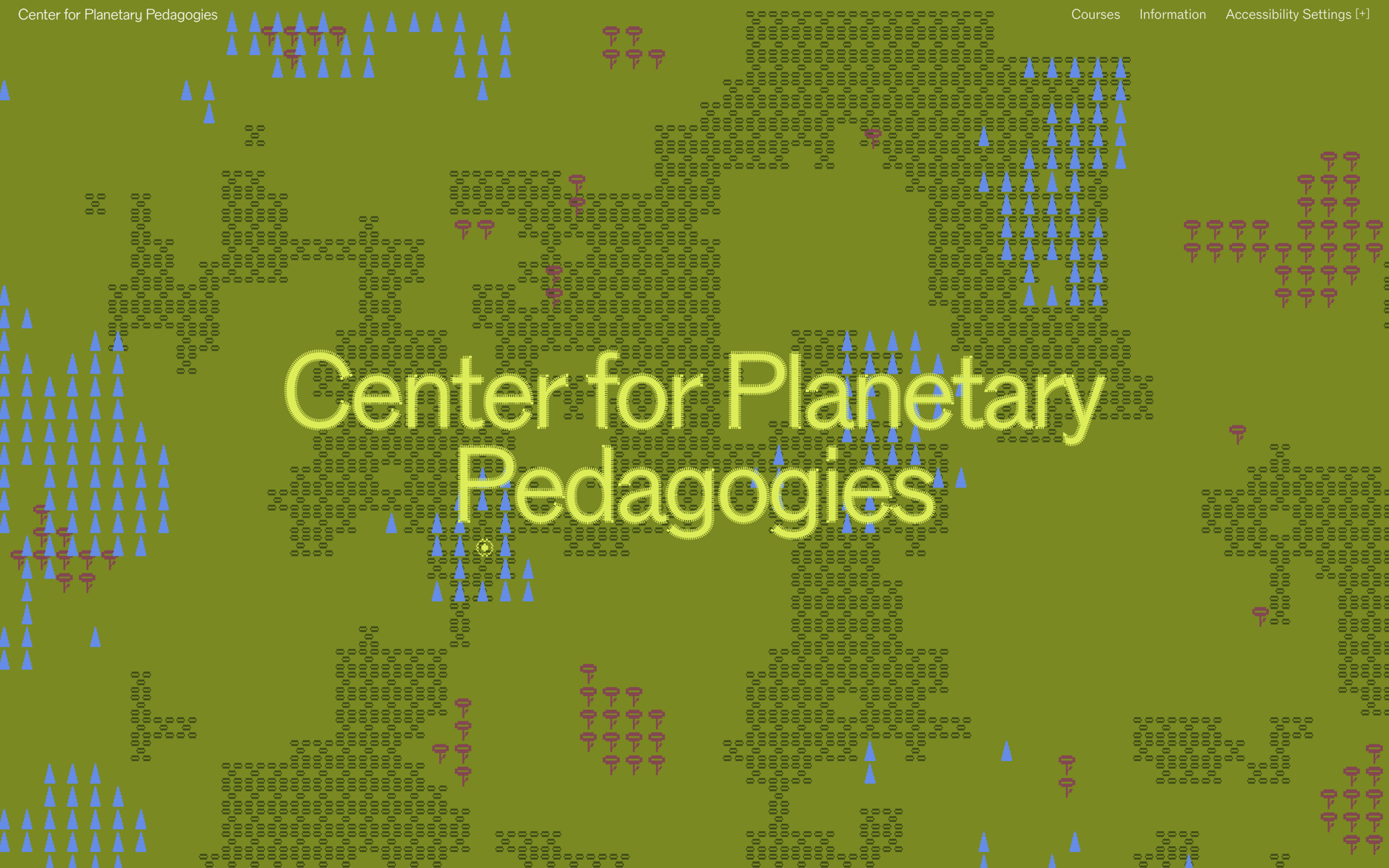 Center for Planetary Pedagogies | Web Design Inspiration | Siteinspire