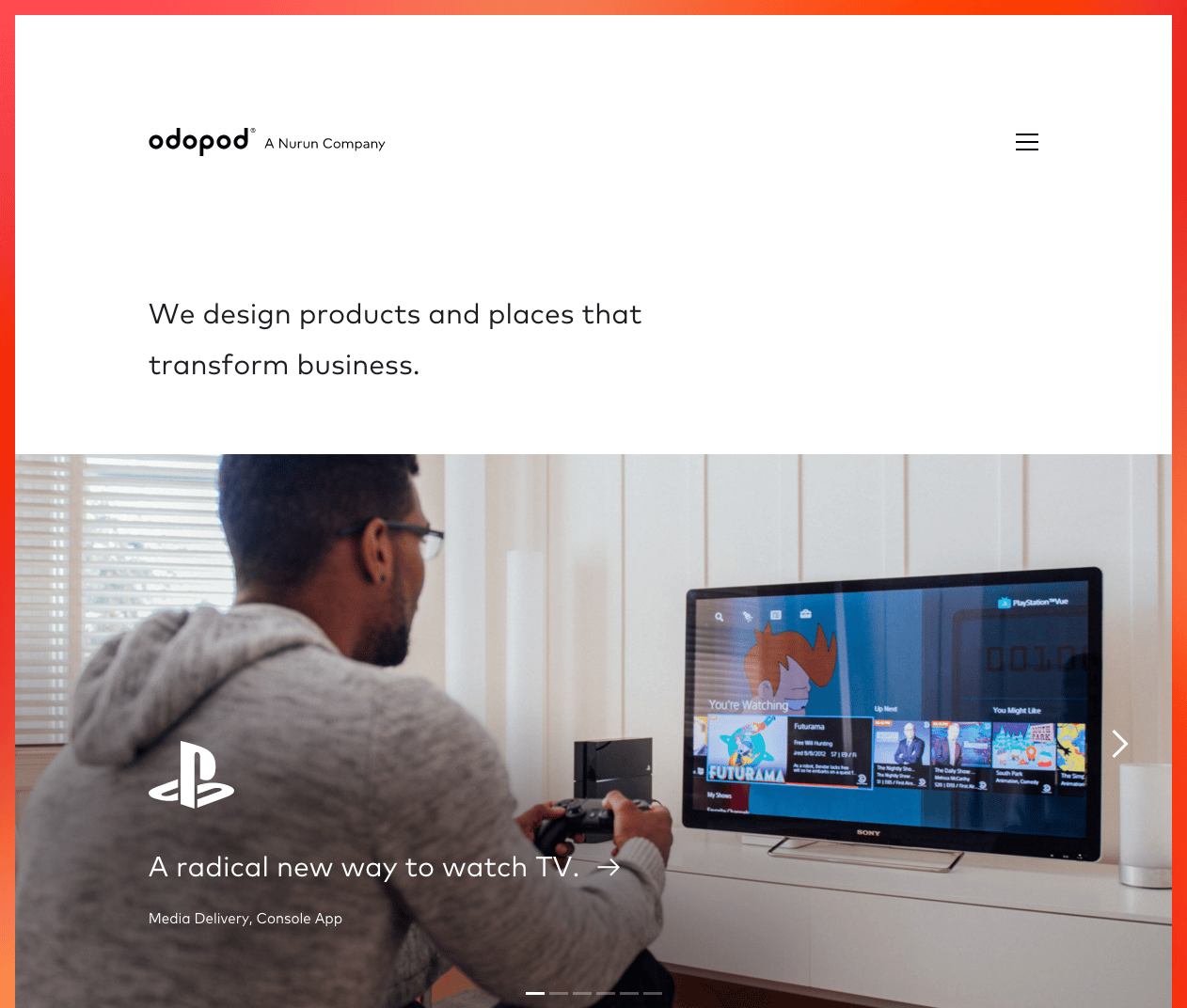 Odopod | Web Design Inspiration | Siteinspire