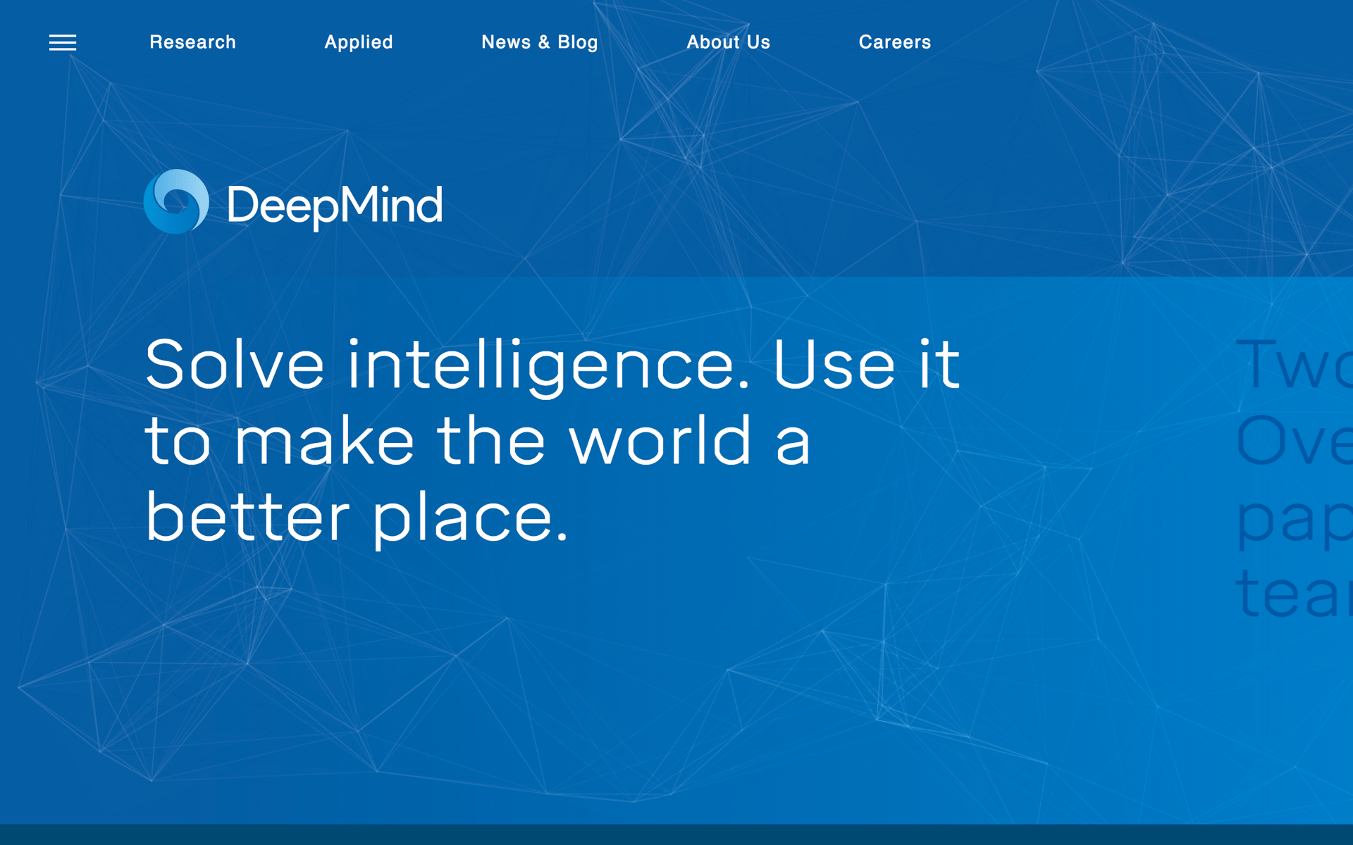 Deepmind | Web Design Inspiration | Siteinspire