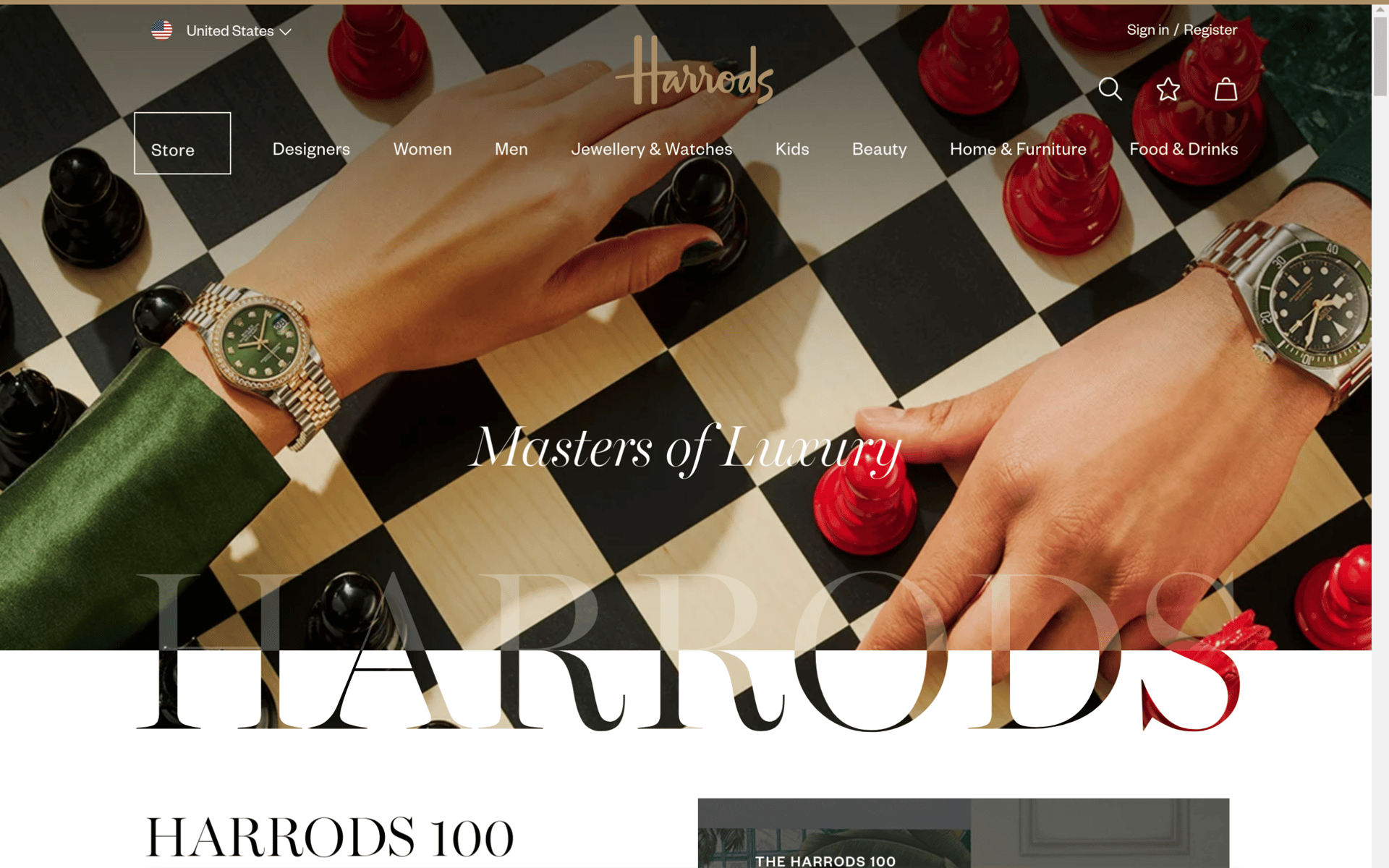 Harrods | Web Design Inspiration | Siteinspire
