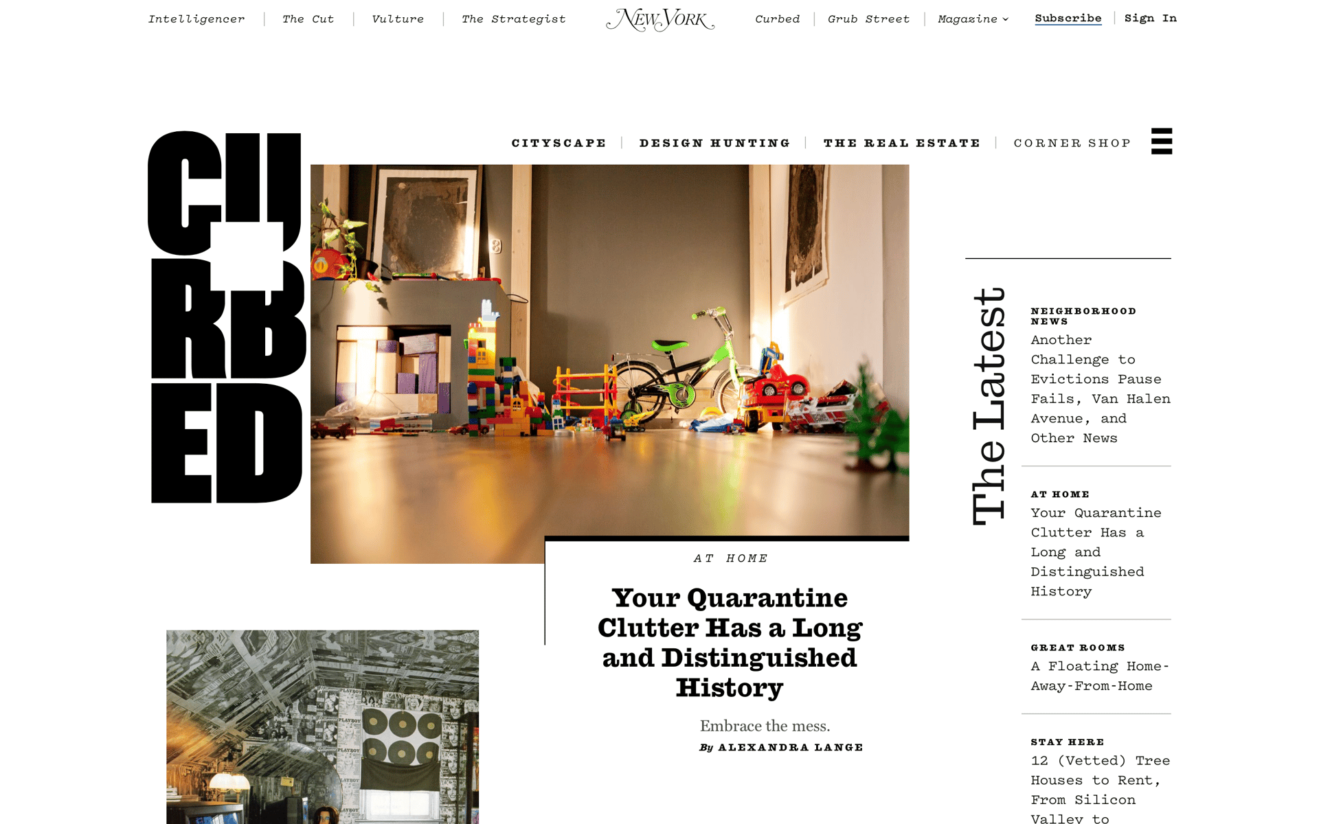 Curbed | Web Design Inspiration | Siteinspire