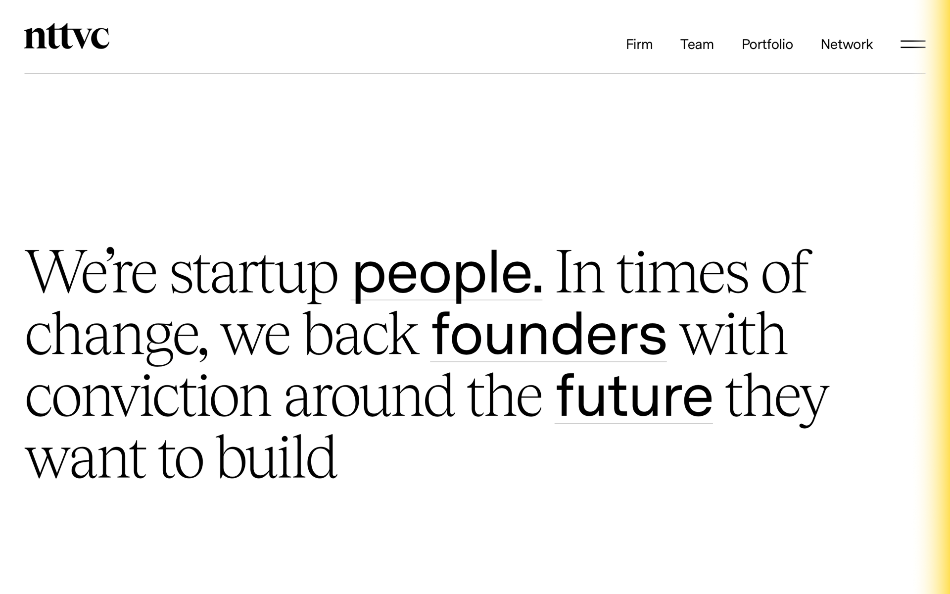 NTTVC | Web Design Inspiration | Siteinspire