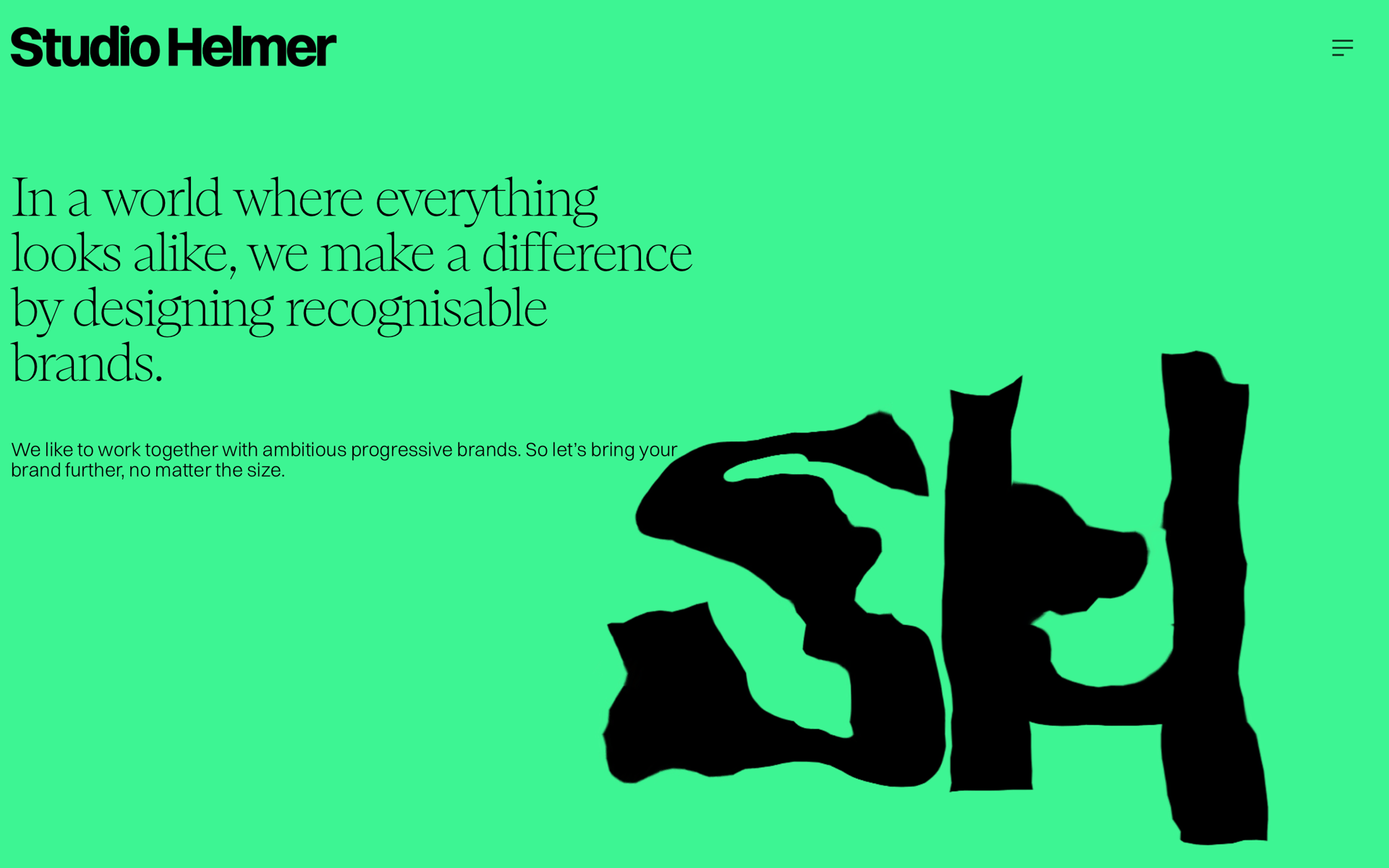 Studio Helmer | Web Design Inspiration | Siteinspire