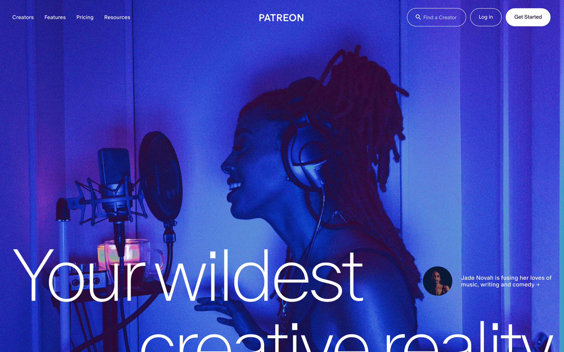 Patreon | Web Design Inspiration | Siteinspire