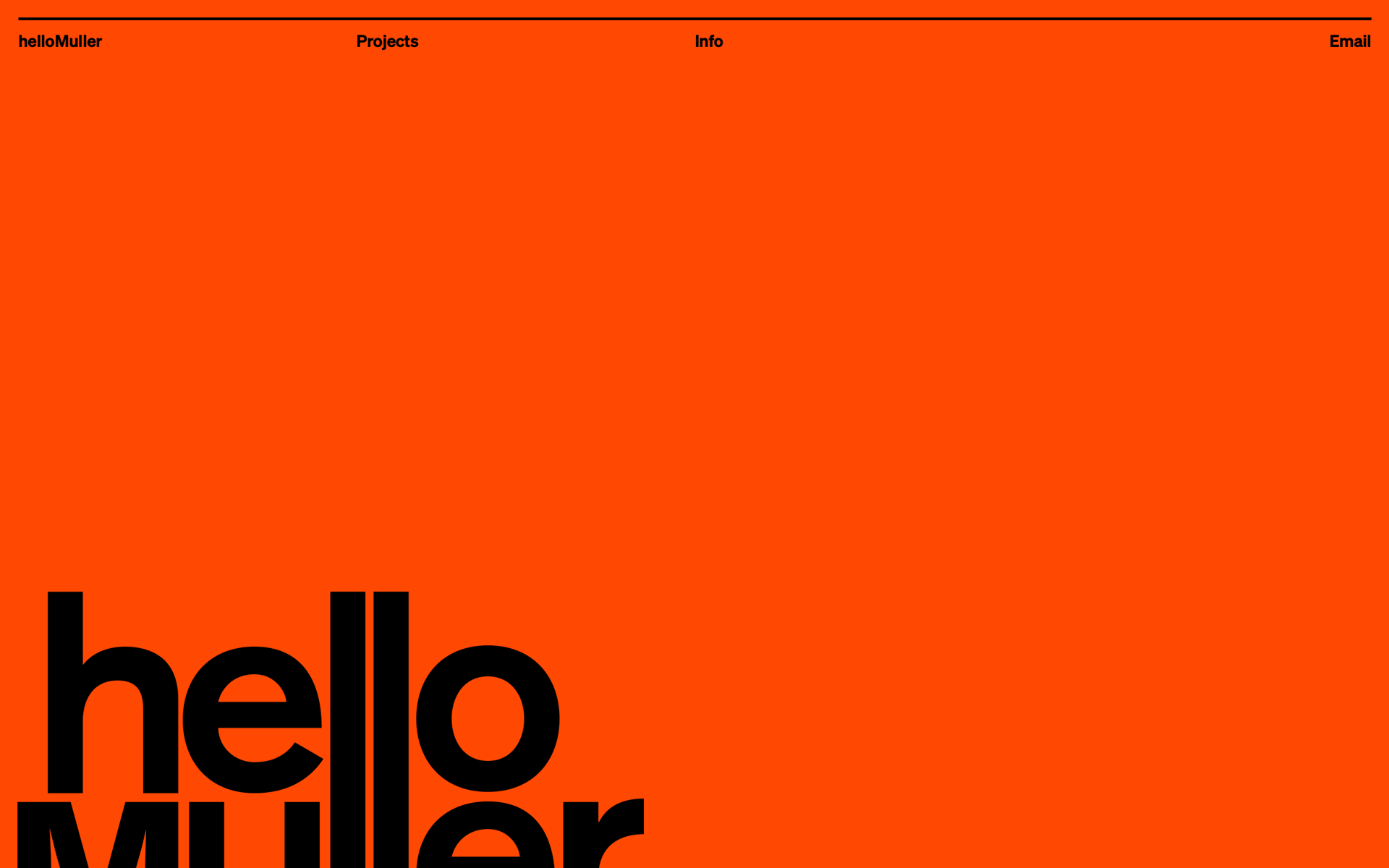 helloMuller | Web Design Inspiration | Siteinspire