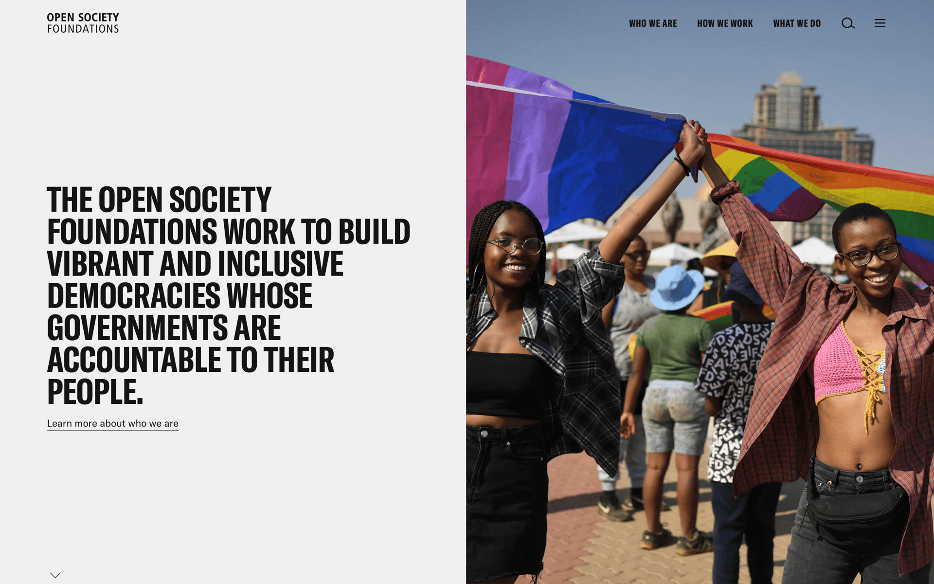 Open Society Foundations | Web Design Inspiration | Siteinspire