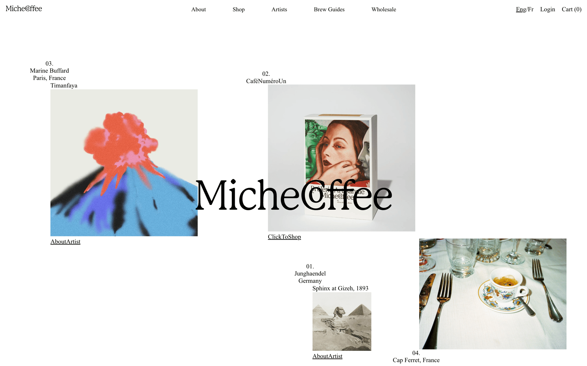 Miche Coffee | Web Design Inspiration | Siteinspire