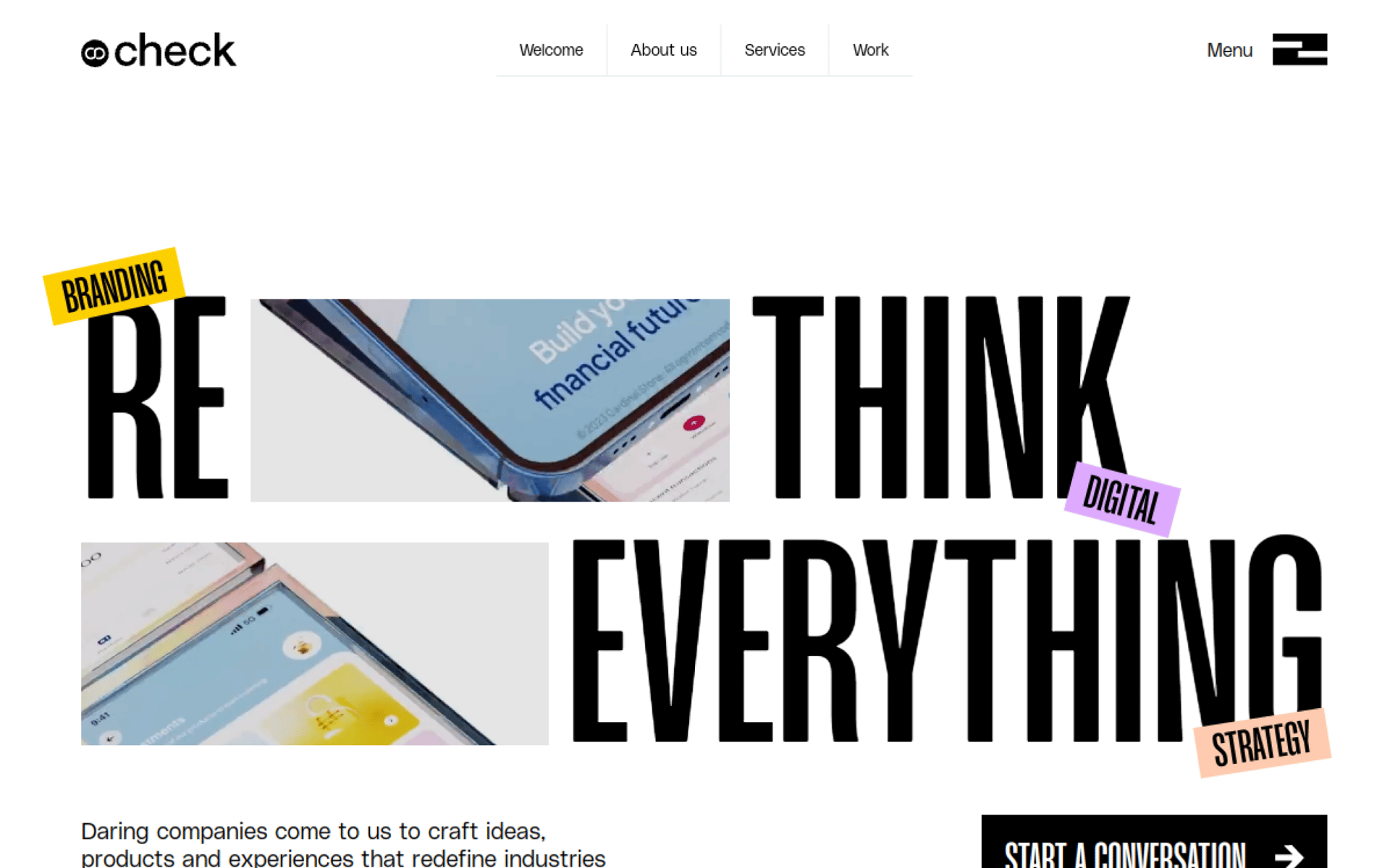 Check | Web Design Inspiration | Siteinspire