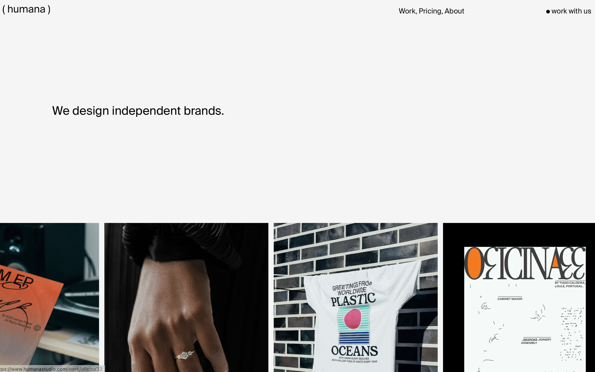 Humana Studio | Web Design Inspiration | Siteinspire