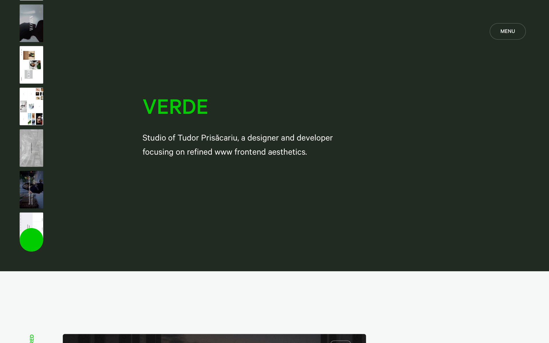 Verde | Web Design Inspiration | Siteinspire