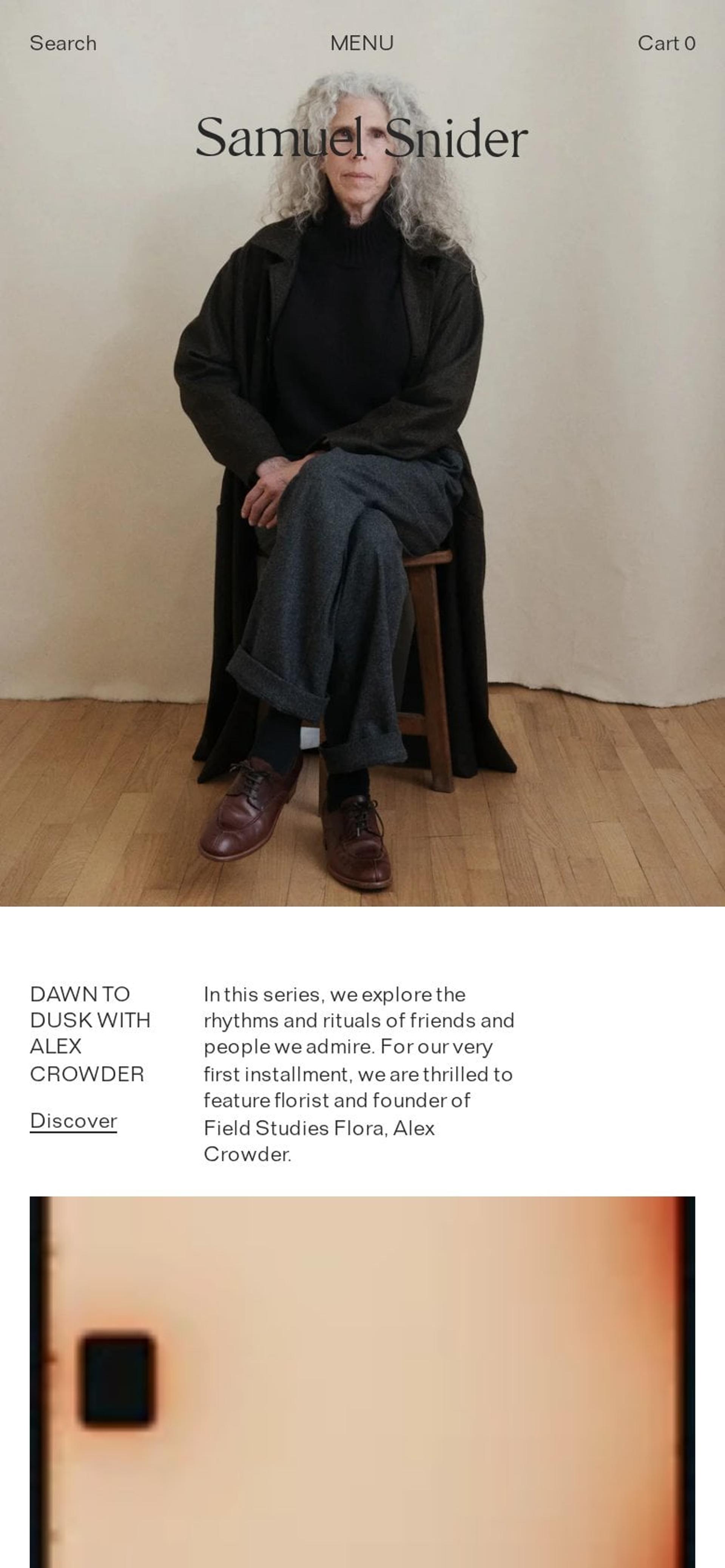 Samuel Snider | Web Design Inspiration | Siteinspire